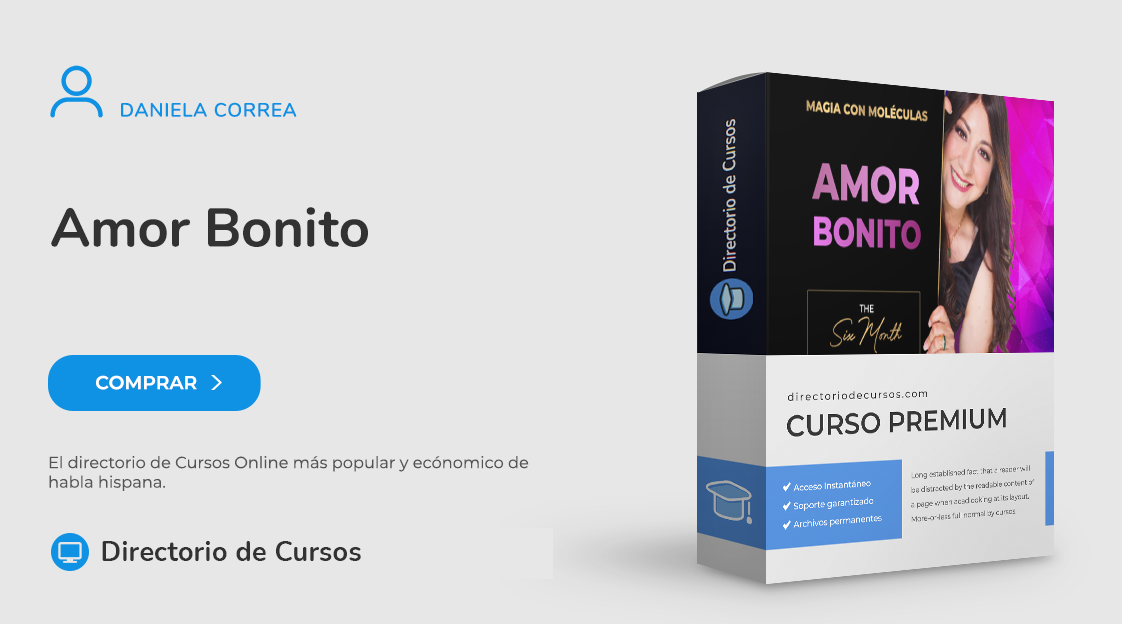 Amor Bonito – Daniela Correa - Directorio de Cursos